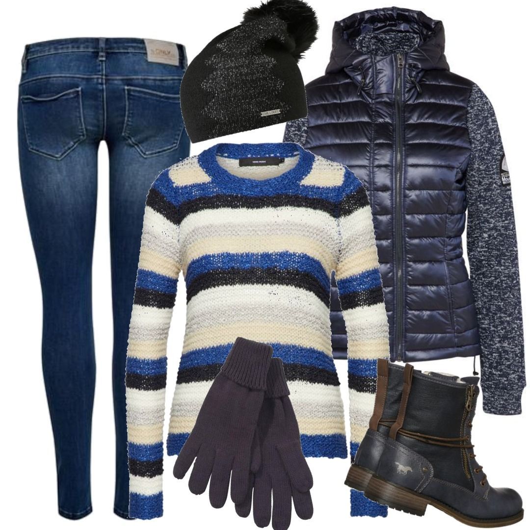 Superdry Jacket SD STORM HYBRID ZIPHOOD navy blue Women Outfit für ...